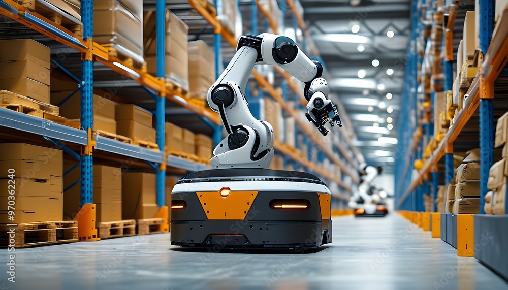 Robotics Revolutionizing Logistics: Robotic Arm and Automated Guided ...