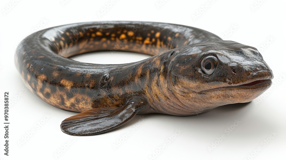 Eels clipart, element, 3D illustration, realistic, isolated on white ...