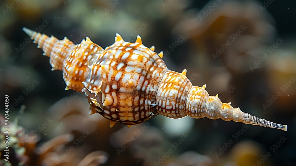 Cone snail harpooning fish, venom injection visualized: A cone snail ...
