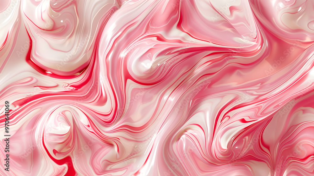 Red and white paint mixing into pink color background,Marble color ...