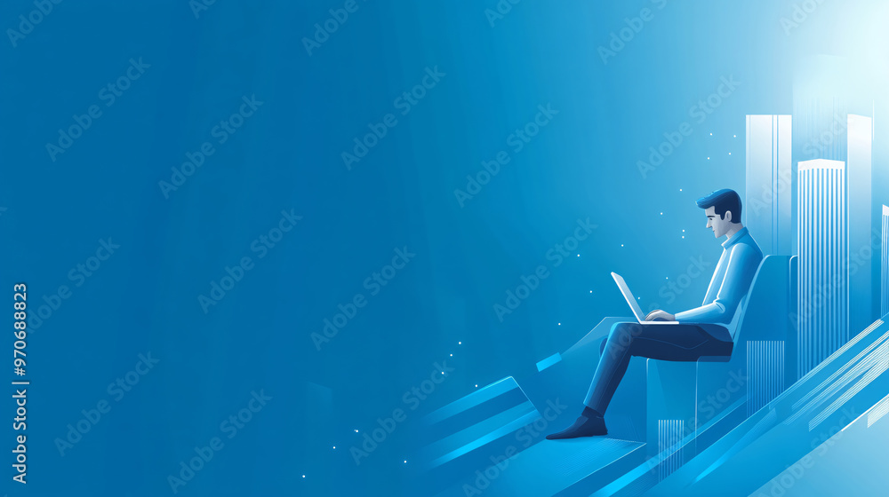 Developing programmer, software developer coding computer code on laptop computer. Digital ...