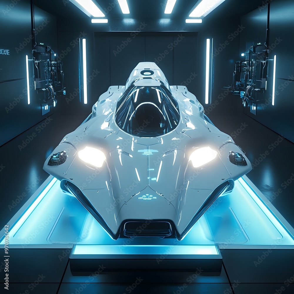 MVP (Minimum Viable Product) visualized as a sleek, futuristic ...