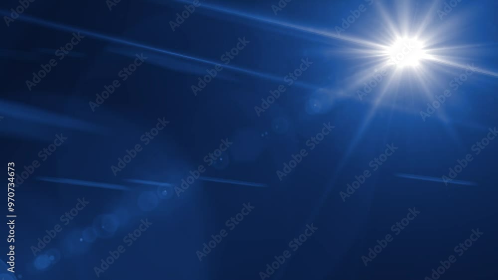 Optical lens flares light streaks shine ray flickering motion animation ...