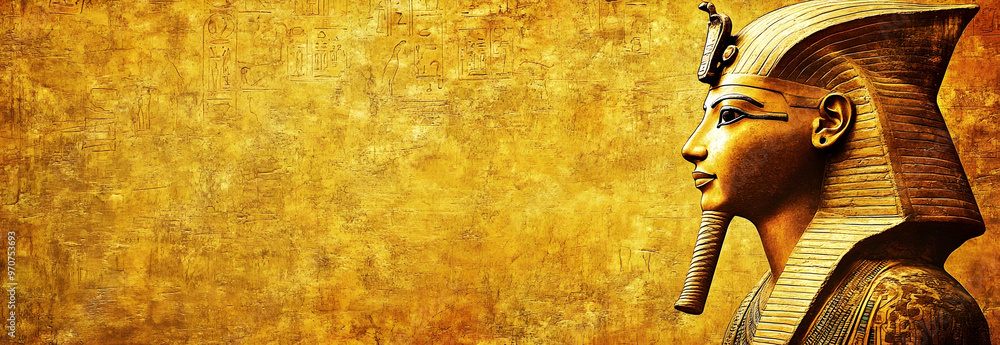 a golden yellow ancient egypt texture wallpaper background with a lot ...