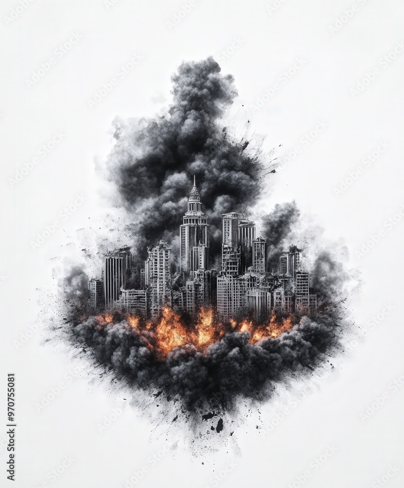 War's Aftermath, a stark illustration depicting the harsh realities of ...