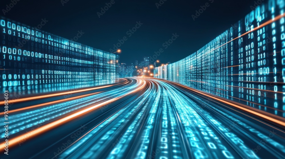 Digital Highway: A Representation of Data Flow and Speed Stock ...
