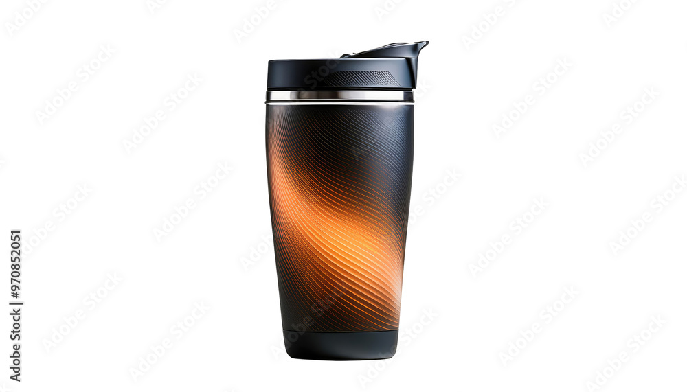 Mockup of a travel mug, realistic 3D rendering of a modern and stylish ...