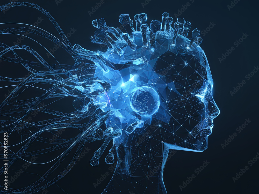 Big data technology. Data science analysis with artificial intelligence ...