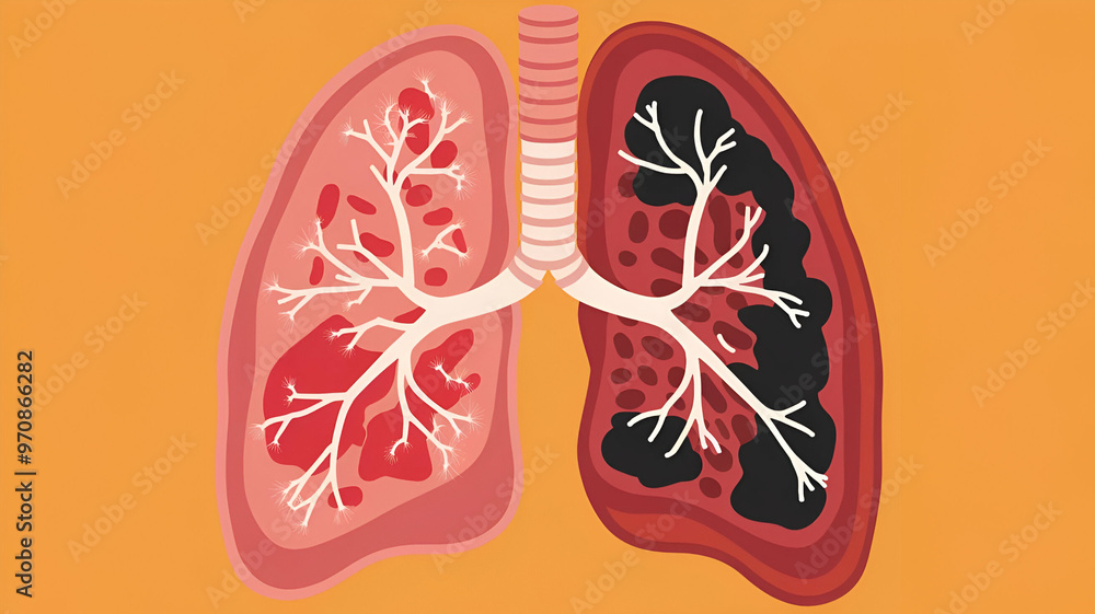 Healthy vs. Smoker’s Lung Cross-Section: Visually Striking Comparison ...