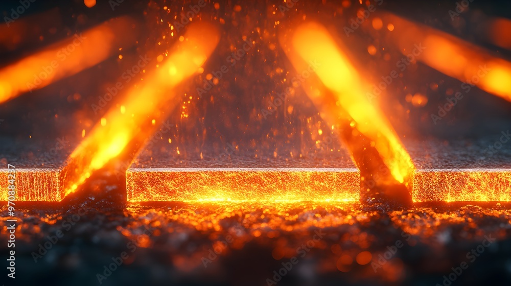 Beryllium copper boards being melted down and reshaped in a sustainable ...