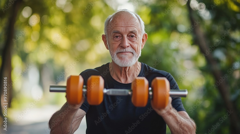 Explore the benefits of strength training for older adults. Stock Photo ...
