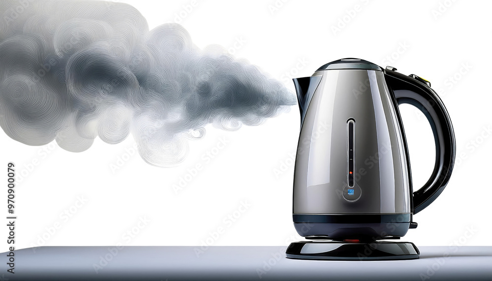 Mockup of an electric kettle, modern kettle design, stylish electric ...