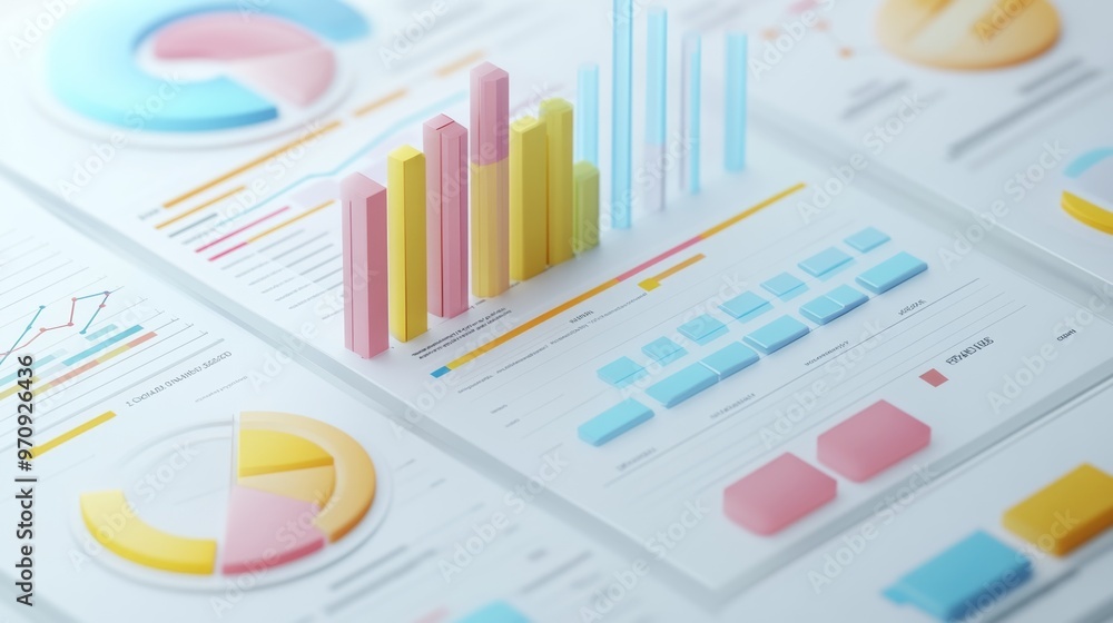 3D illustration of competitive analysis with side-by-side comparison ...