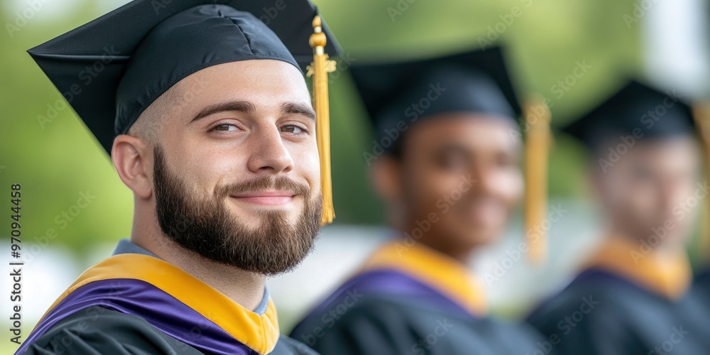 Conceptual illustration of an alumni reunion featuring graduates ...