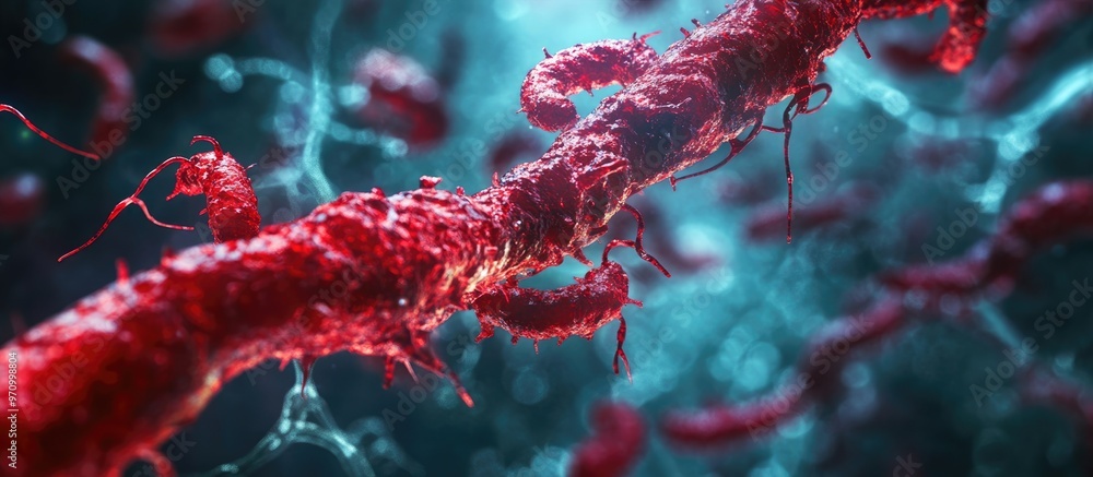 Ebola inquiry depicted in a medical education illustration 3D rendering ...
