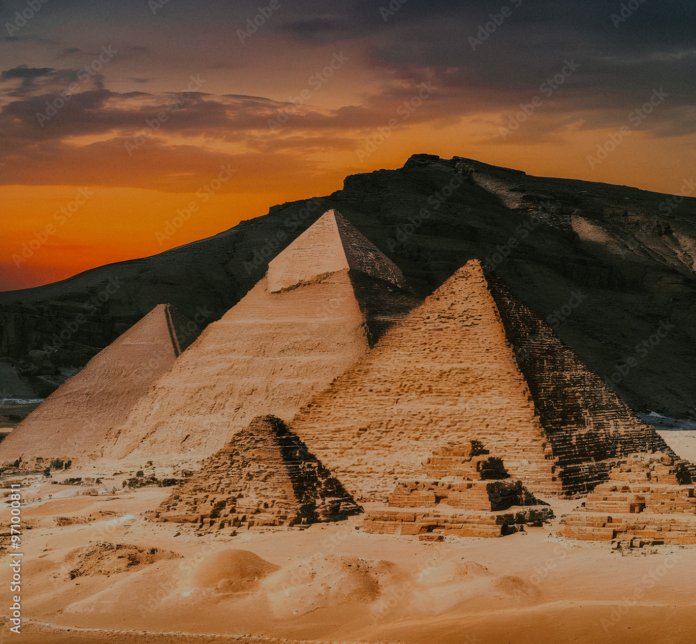 The Great Pyramid of Giza, the largest of all Egyptian pyramids, was ...