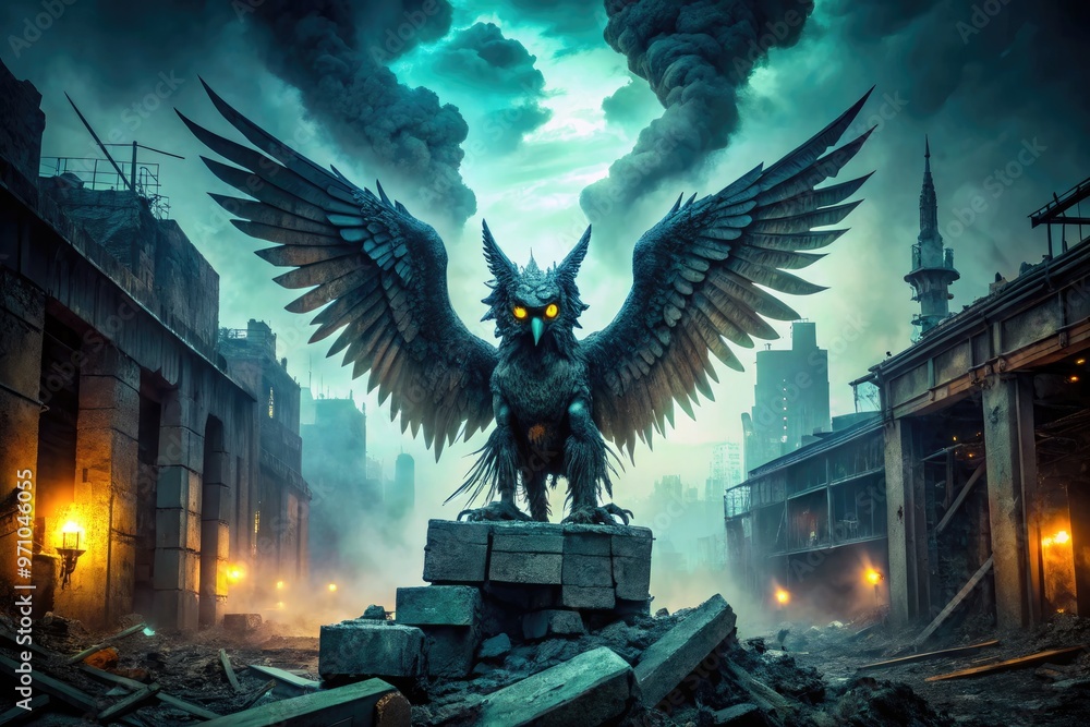 Eerie night vision footage of a mythical, glowing-eyed creature with ...