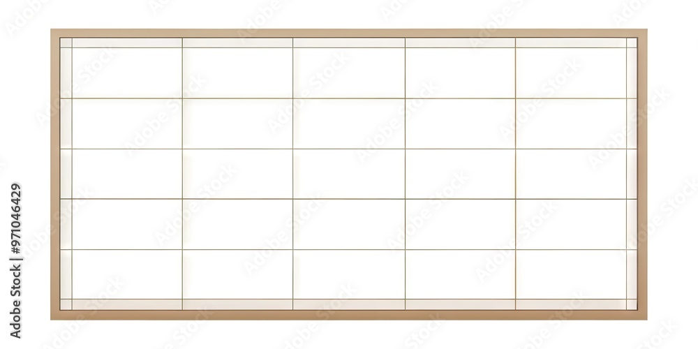 Elegant and simple layout featuring blank matrices, open spaces, and ...