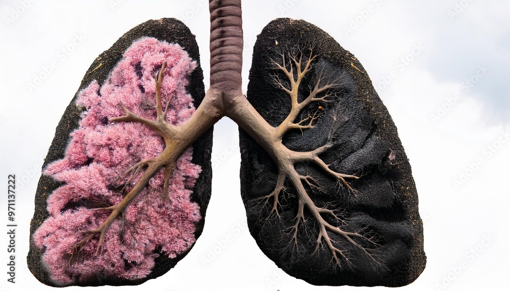 the stark difference between smokers lungs and non smokers lungs the ...