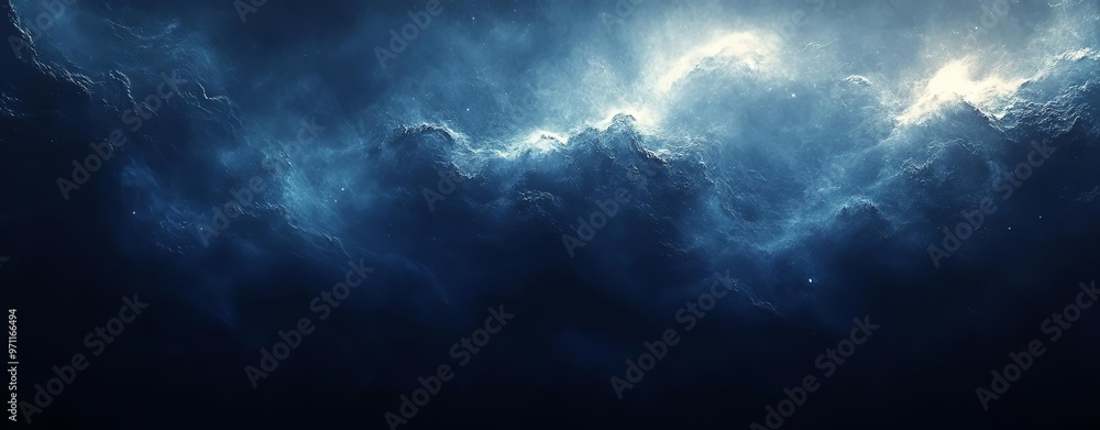Dark blue abstract background with a combination of deep tones and ...