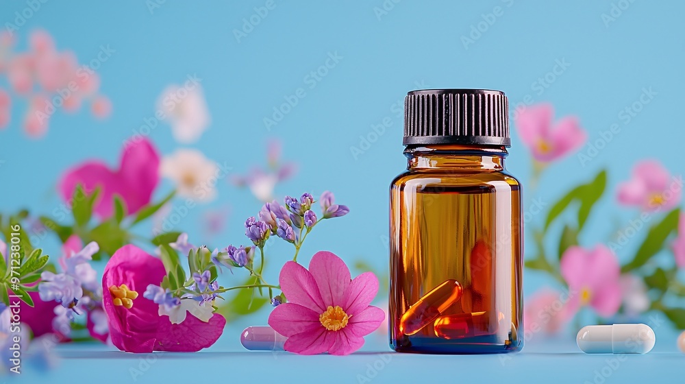 Homeopathic consultation for skin health macro close-up professional ...