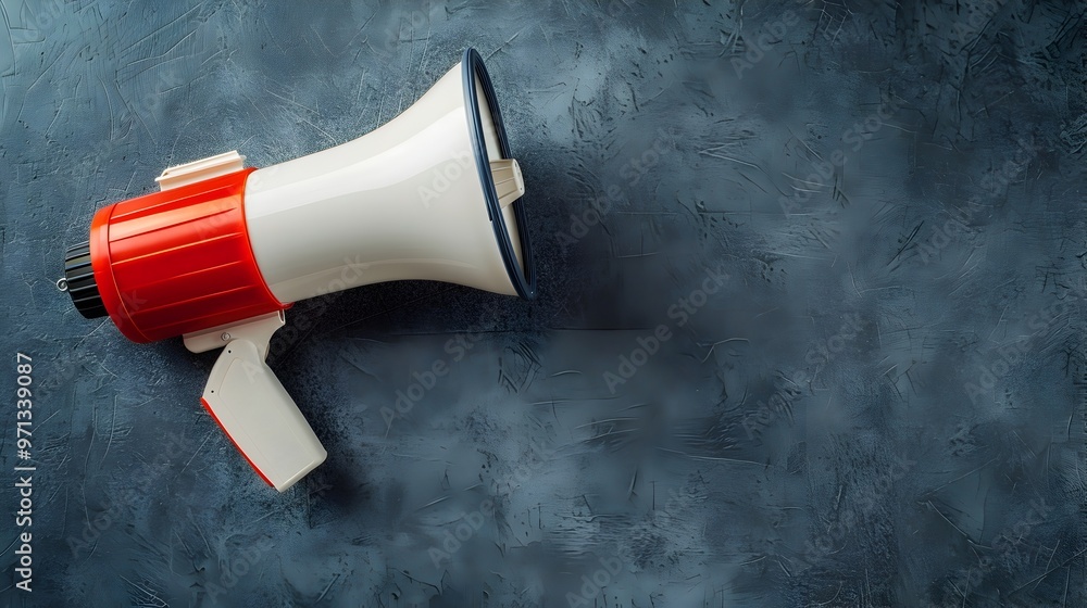 Megaphone for Emergency Preparedness and Public Safety Awareness Stock ...