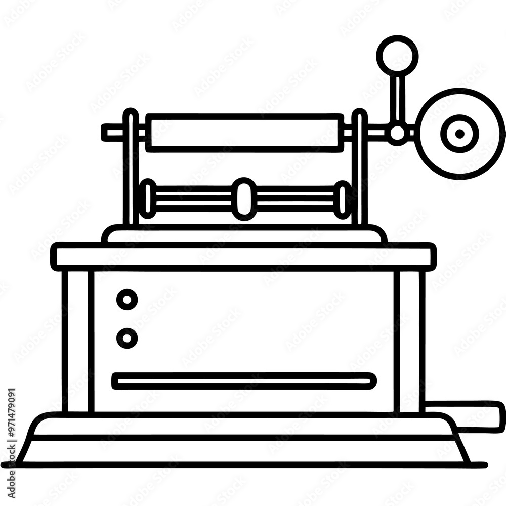 telegraph outline coloring book page line art drawing Stock Vector ...