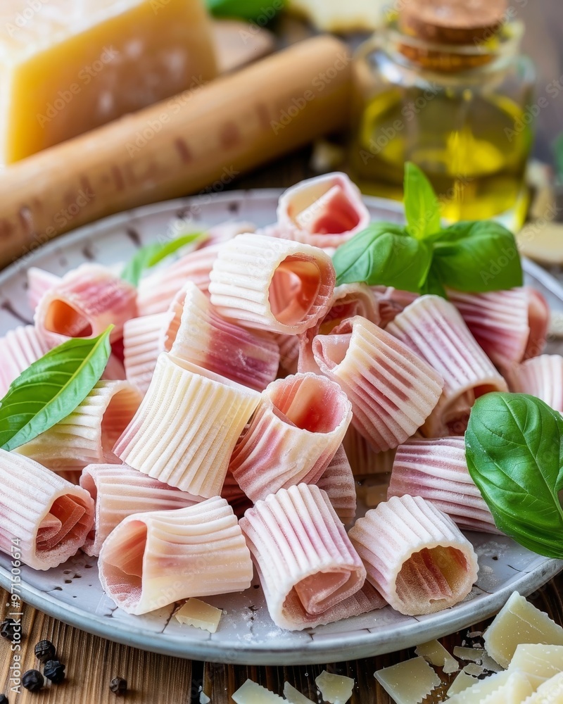 Artisanal rondelli pasta rolls a photorealistic culinary delight with ...