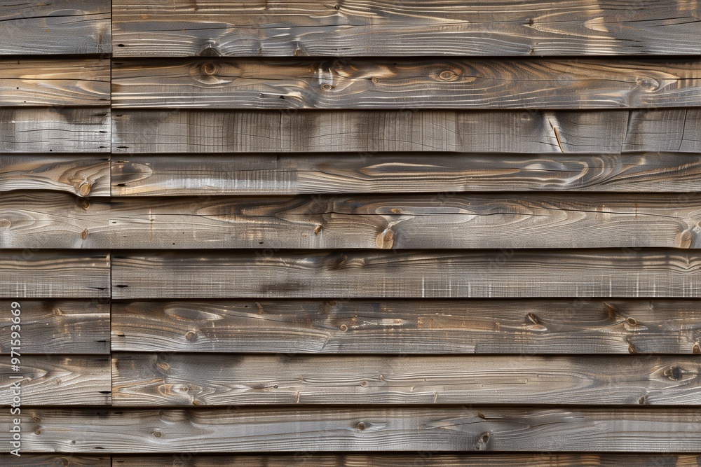 Weathered wooden panel planks with a rustic finish, showcasing natural ...