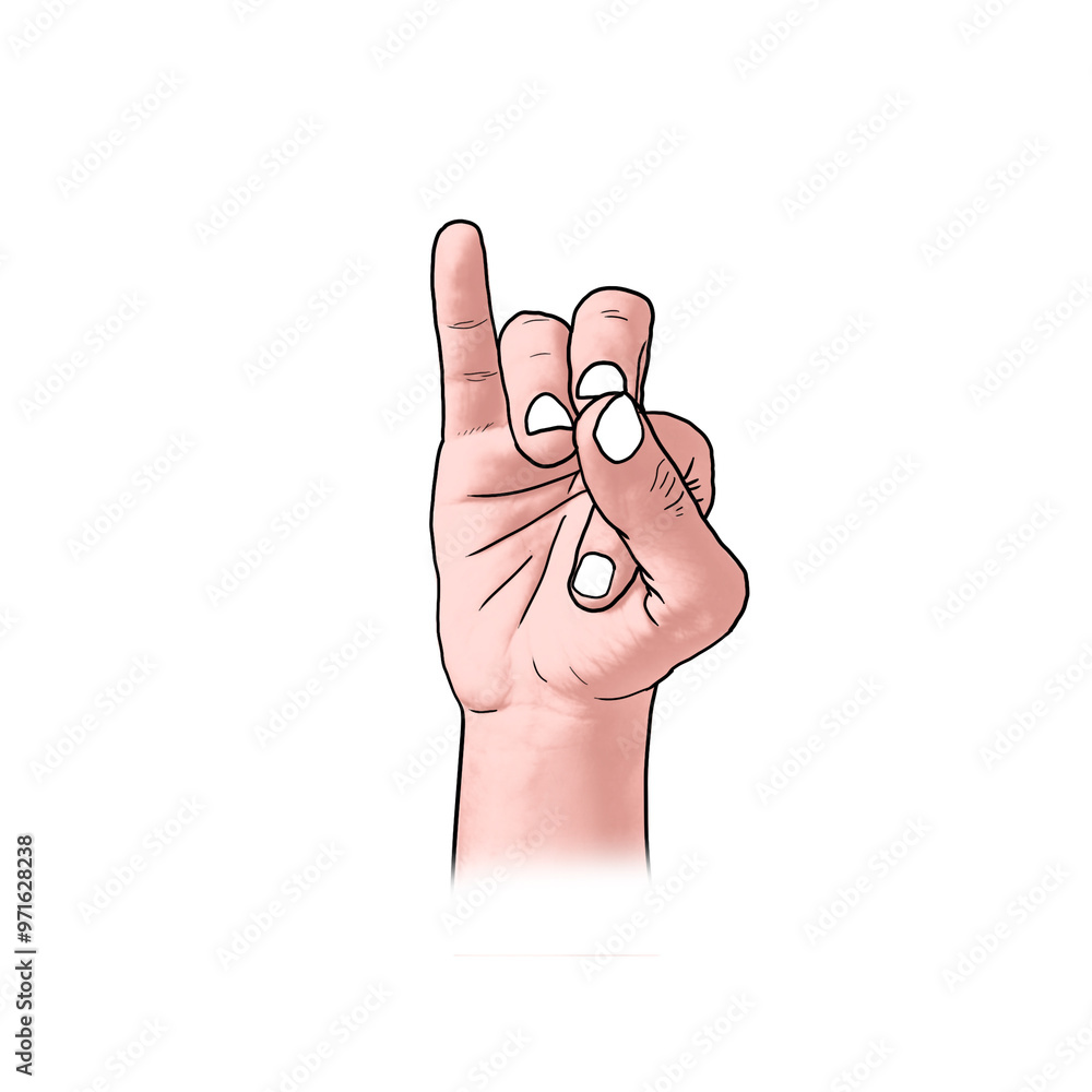 Hridaya Mudra Hand Gesture for Yoga, meditation Sign Stock Illustration ...