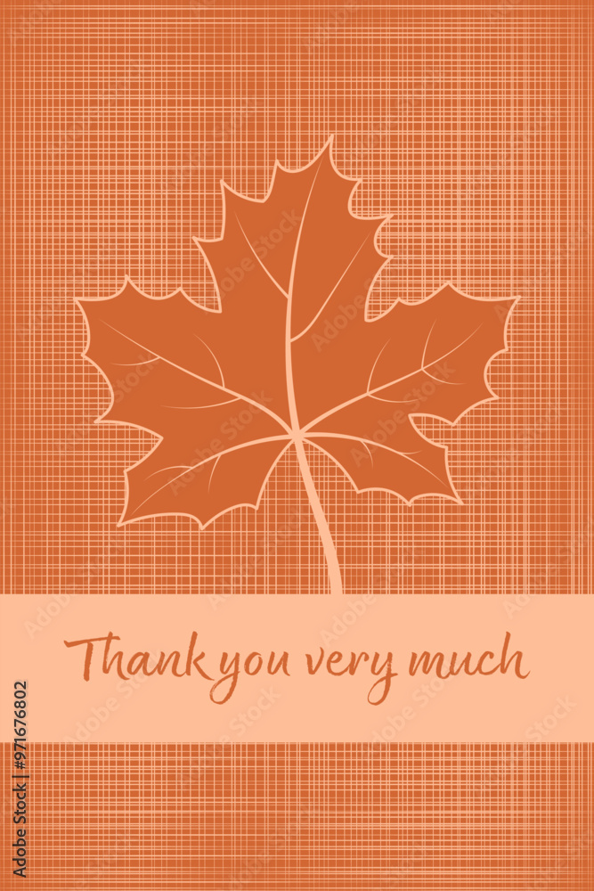 Thank you very much - Schriftzug in englischer Sprache - Vielen Dank ...