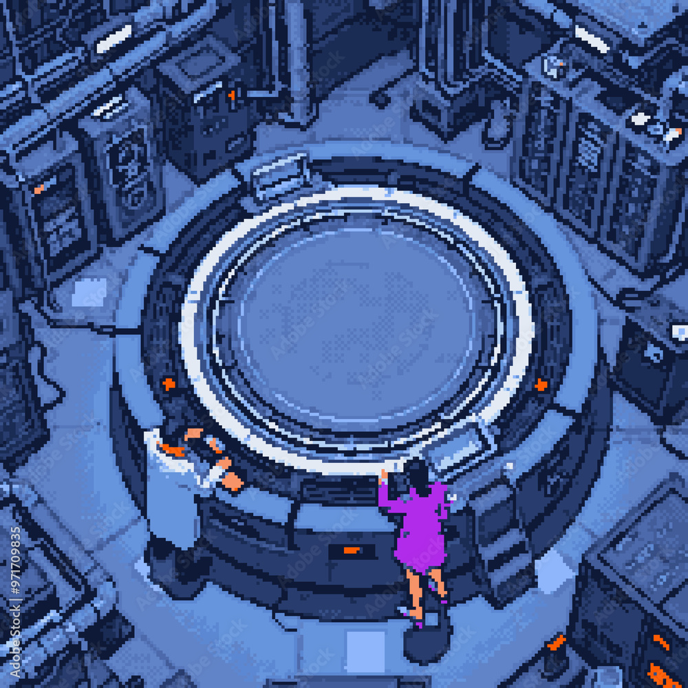 Futurism of Science, A Circular Pixel Art Platform for Centered ...