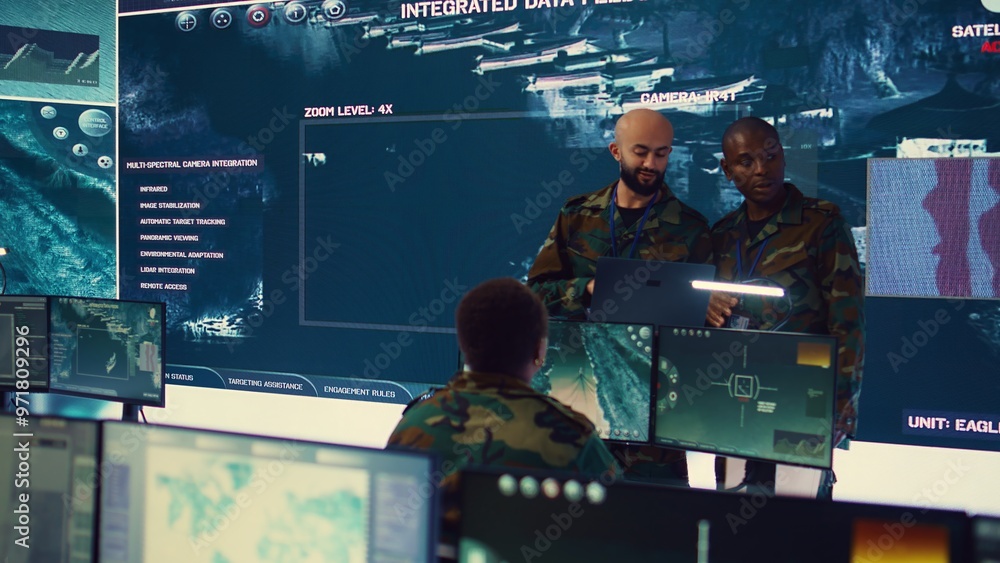 Army officers providing details for a new national safety mission ...