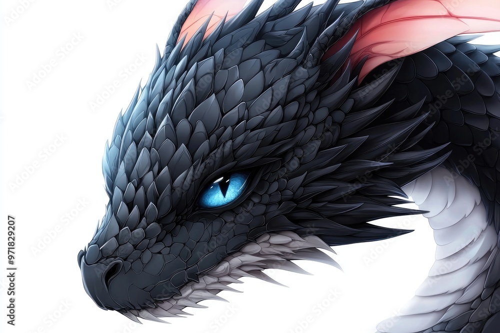 Serpentine dragon depiction: visual representation of dragon ...