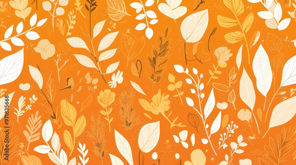 Light orange vector sketch design featuring a vibrant modern ...