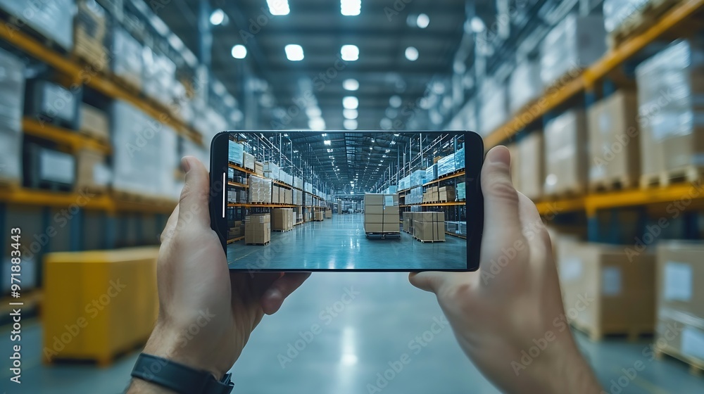 Air Delivery Service Hand hold UI interface 2024 technology AR ...