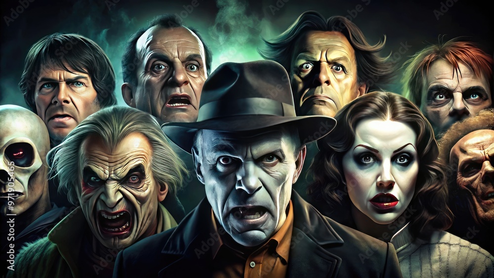 Ominous, eerie, and terror-stricken faces of iconic characters from ...