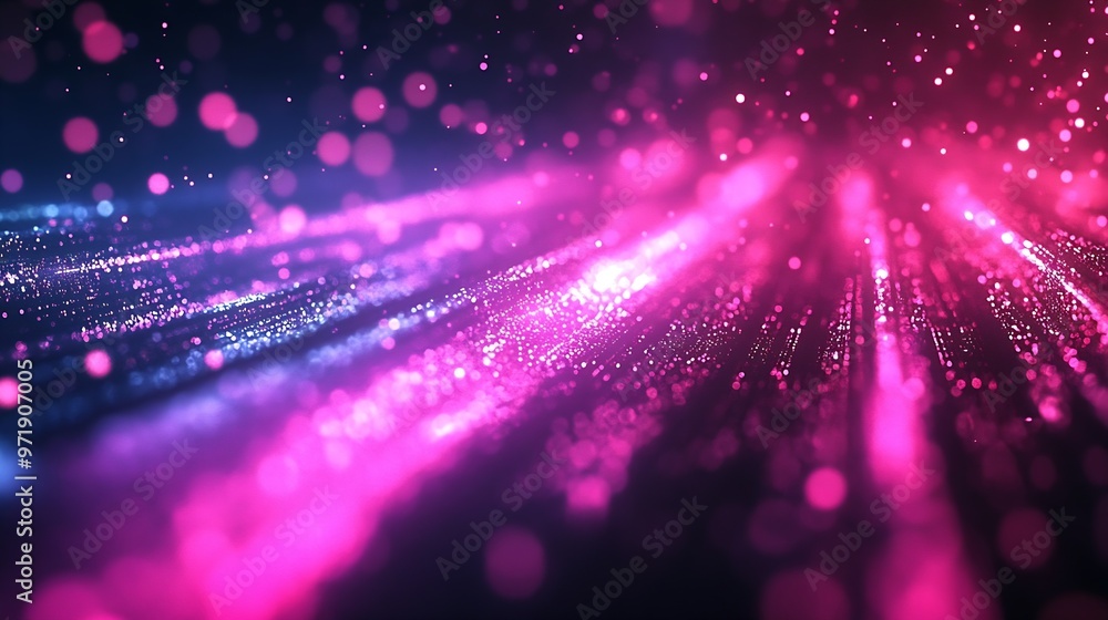 Neon magenta background abstract bright black sparkle Futuristic neon ...