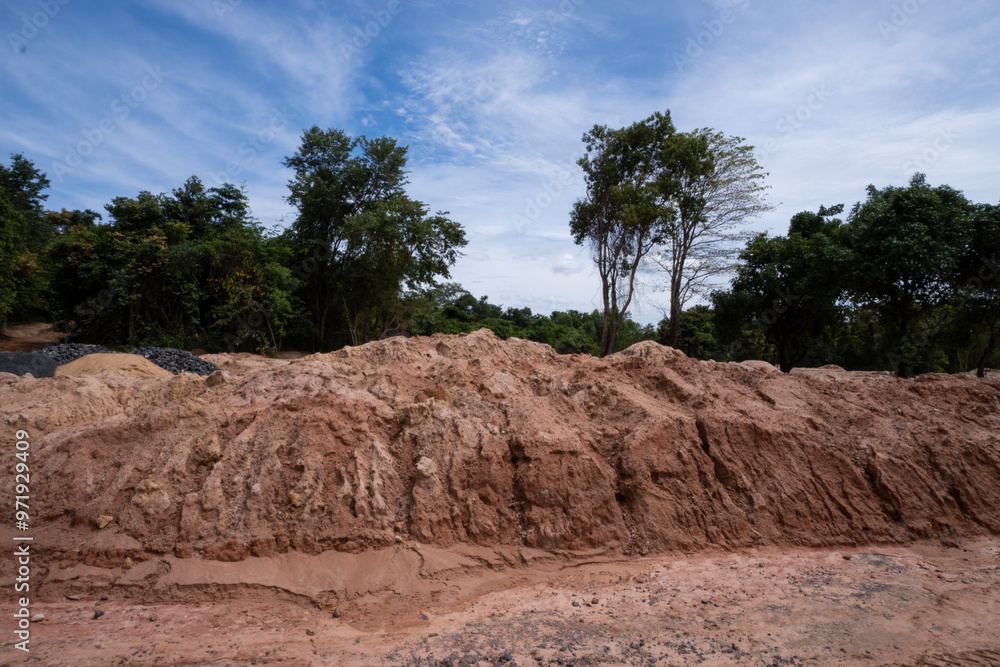 Building soil destroying jungle and rainforest for human habitation and ...