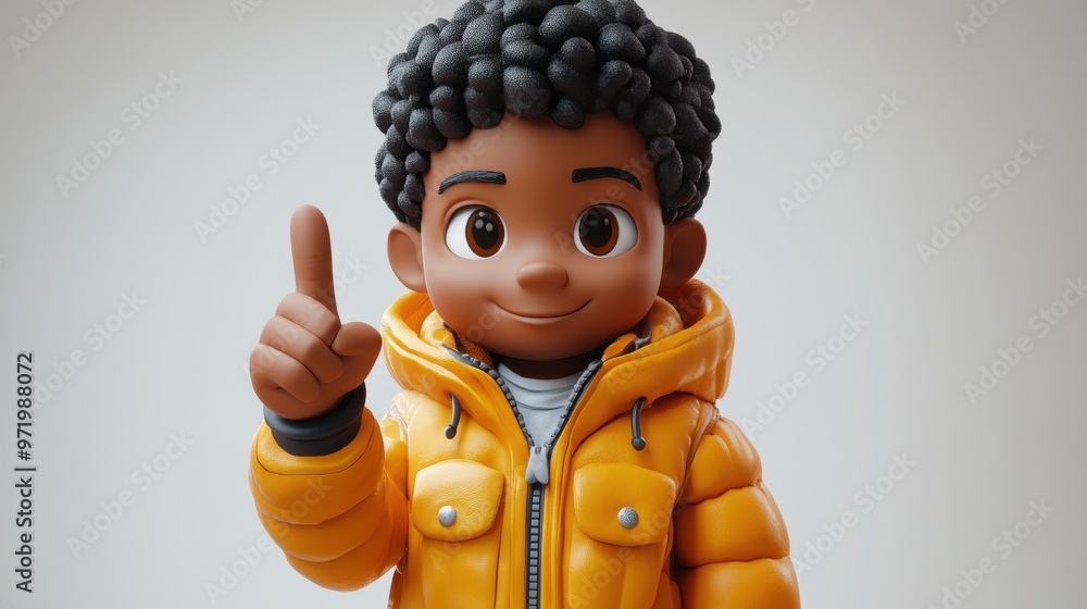 middle finger rude social icon african american cartoon character han ...