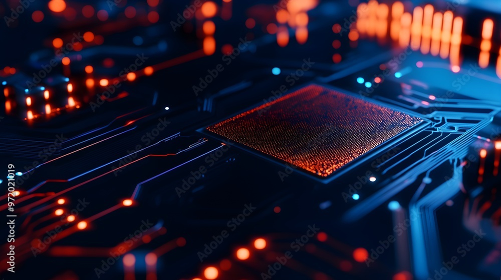 Cutaway view of beryllium copper board, heat dissipation layers exposed ...