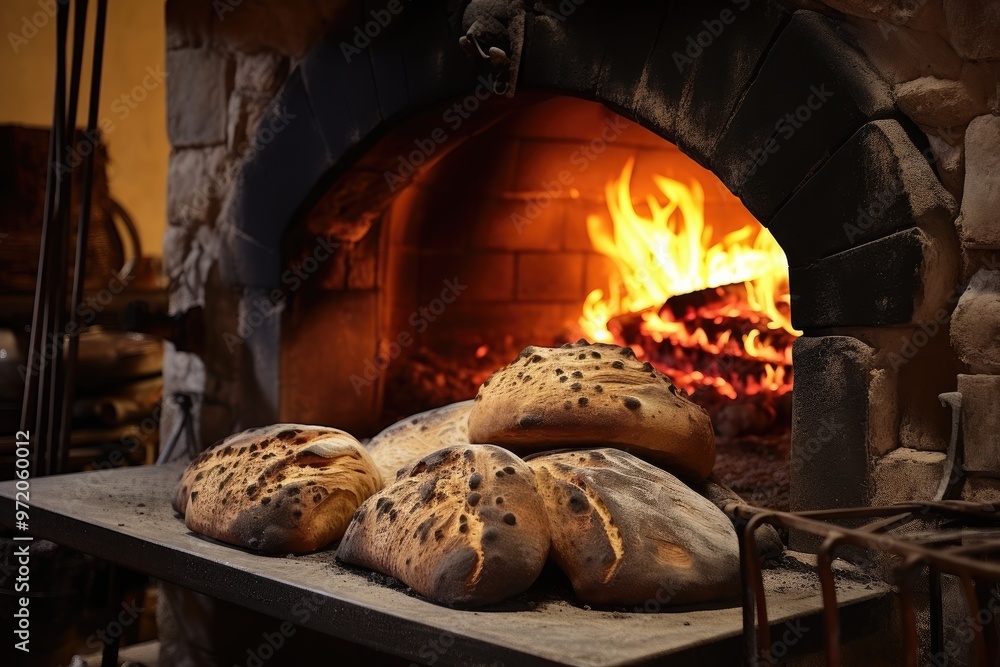 Wood-Fired Oven: Showcase the flames and warmth of a wood-fired oven ...