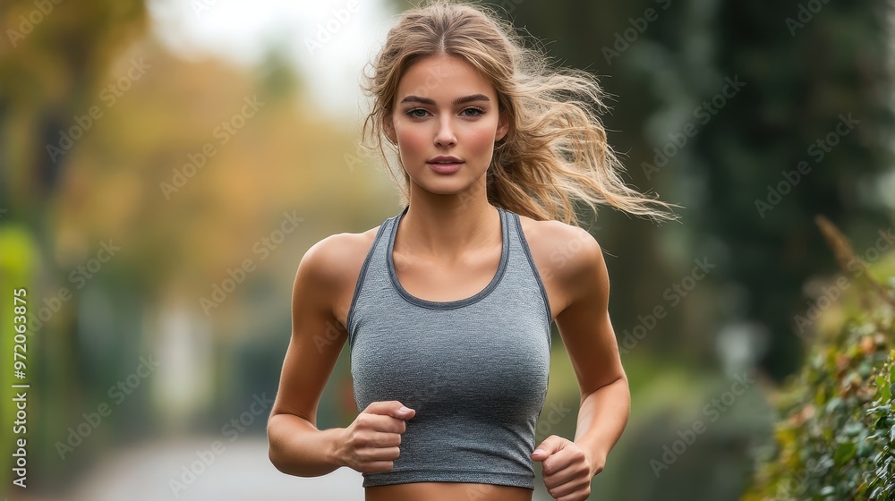 Eco-Friendly Athleisure Fusion: Young Model Embracing Sustainable ...