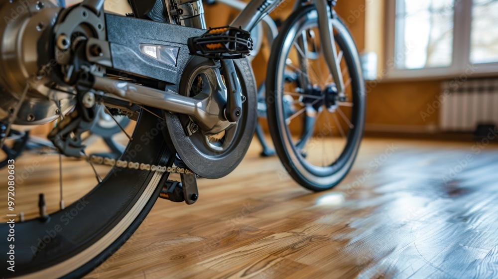 Exercise Bike: Stationary bike with adjustable resistance, equipped ...