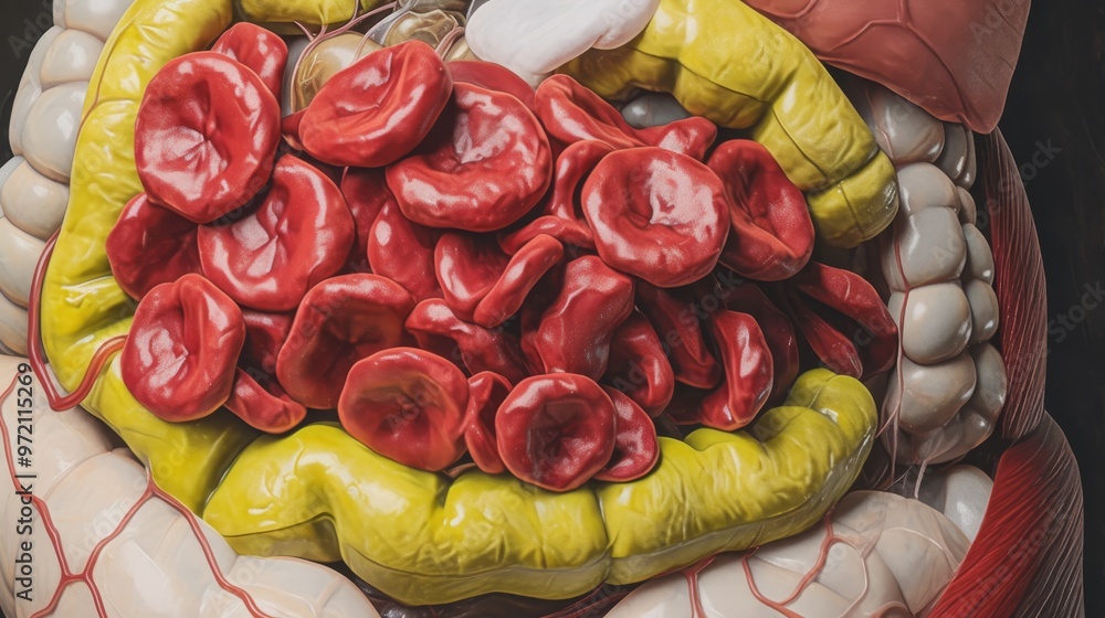 Anatomical Model of the Human Digestive System with Simulated Ulcers ...