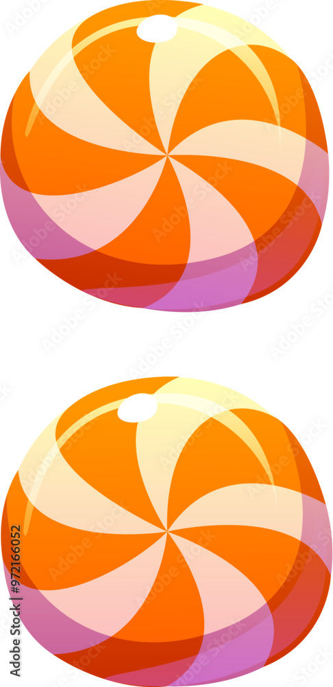 Cartoon colon punctuation symbol, candy and confectionery alphabet ...