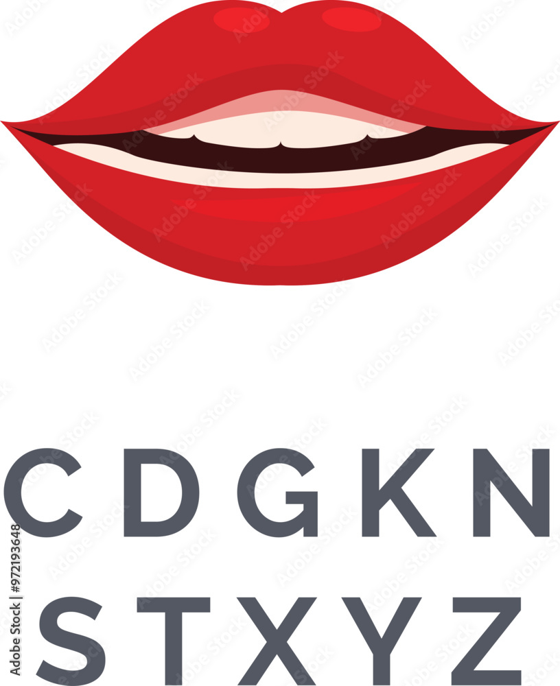 Helpful illustration for speech therapists showing the correct mouth ...