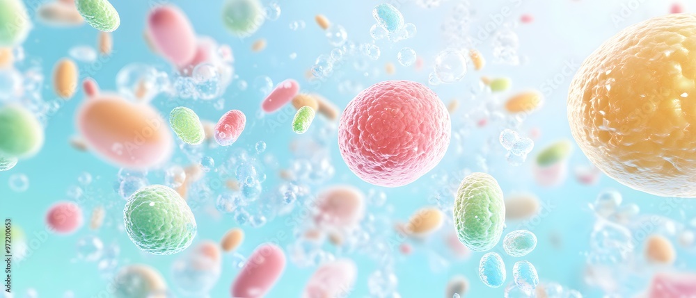 Prebiotic Probiotic Fusion, a vibrant display of natural ingredients ...