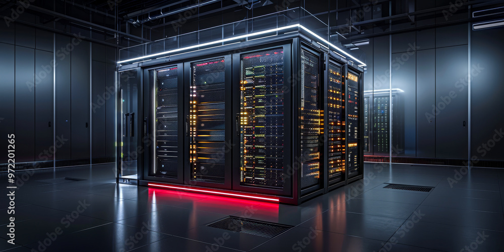 State-of-the-Art Compact Data Center Module with Integrated Network ...