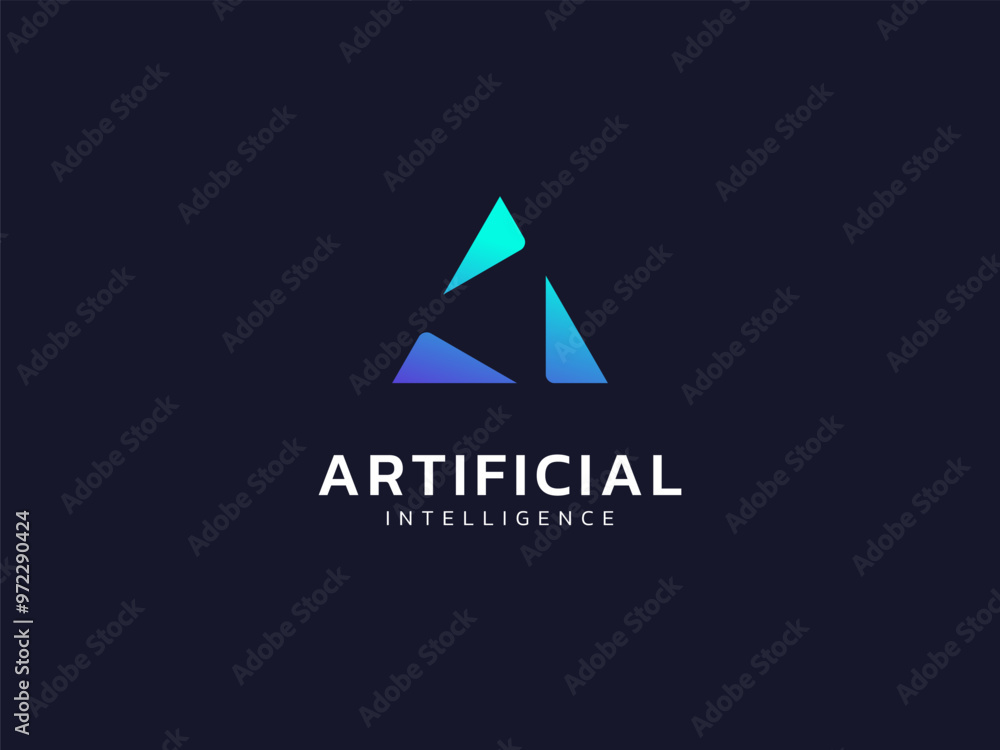 Artificial intelligence with Triangle Geometric shapes technology ...